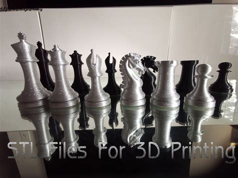 Professional Chess Pieces Stl File Etsy