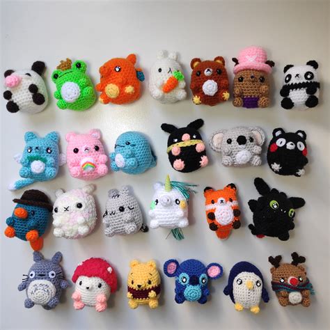 Amigurumis Mini Unique Items Products Yarn Thread Etsy