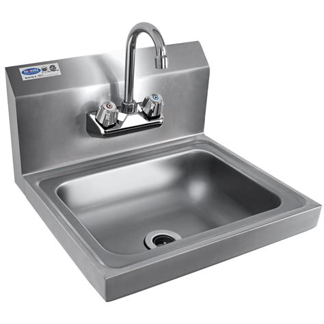 Hardura Stainless Steel Hand Washing Sink With Gooseneck Faucet Nsf