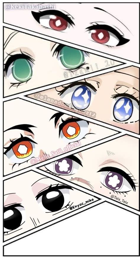 Kny Ocs Eyes How To Draw Kny Eyes Hashira Eyes Drawing Demon