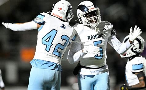 Ramona Football Team Beats Patriot Finishes Regular Season With