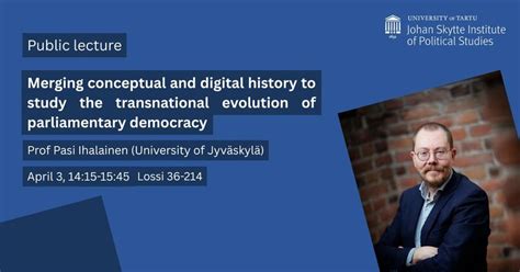 🌟 Exactly One Week From Now On April 3 Professor Pasi Ihalainens… Johan Skytte Institute Of