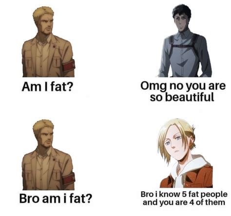 Aot Meme References Bertholdt Names Annie Bertholdt Reiner Anime Funny
