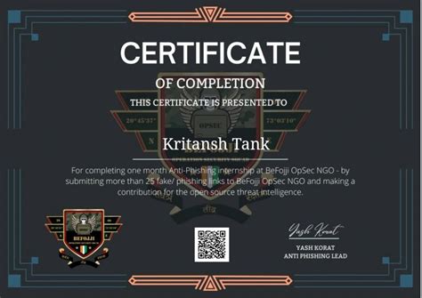 Kritansh Tank On Linkedin Excited To Announce The Completion Of