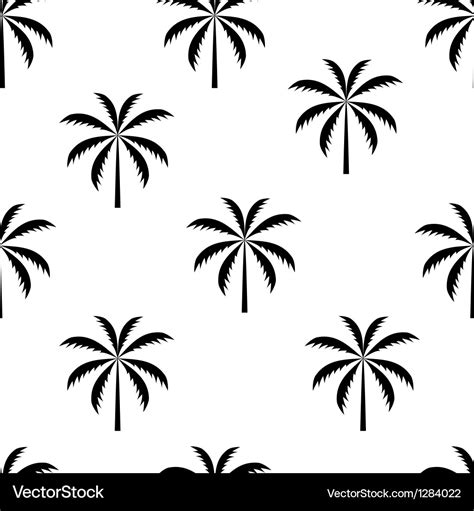 Palm Tree Seamless Pattern Royalty Free Vector Image