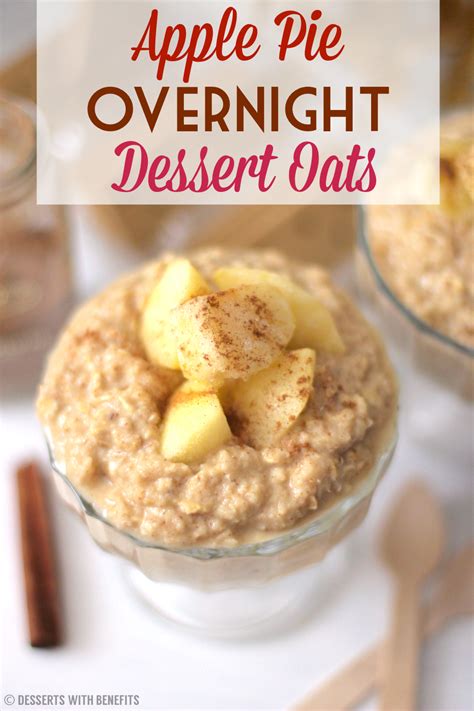Healthy Apple Pie Overnight Dessert Oats Gf V