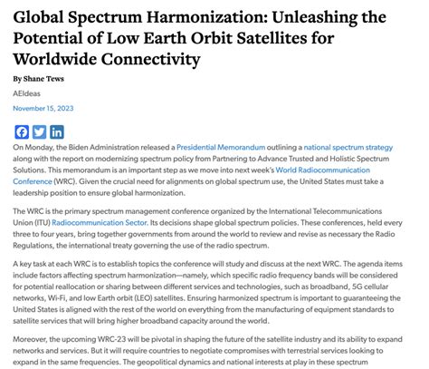 Aei Blog Global Spectrum Harmonization Unleashing The Potential Of