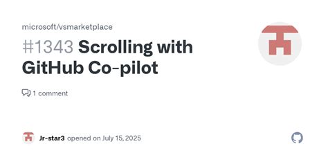Scrolling With Github Co Pilot · Issue 1343 · Microsoftvsmarketplace