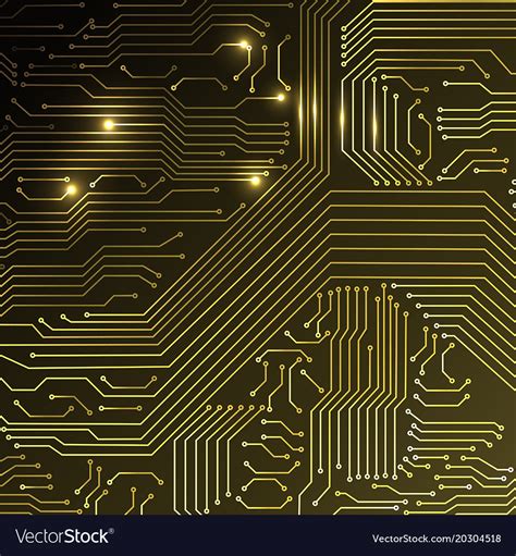 Computer Circuit Board Royalty Free Vector Image