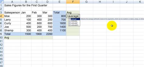 Average Function In Excel 2 Easy Way