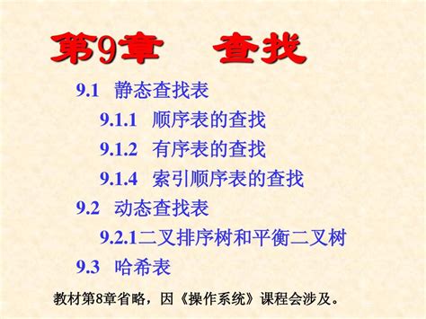 数据结构第09章 查找word文档在线阅读与下载无忧文档 数据结构第09章 查找word文档在线阅读与下载无忧文档