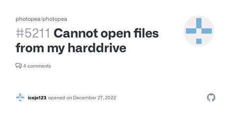 Cannot Open Files From My Harddrive · Issue 5211 · Photopeaphotopea · Github