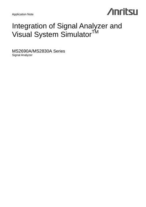 PDF Integration Of Signal Analyzer And Visual System Simulator DOKUMEN TIPS