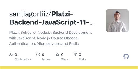 GitHub Santiagortiiz Platzi Backend JavaScript 11 Nodejs Auth