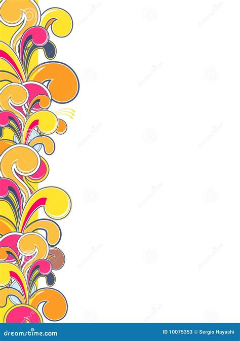 Funky Pop Border Stock Vector Illustration Of Scroll 10075353