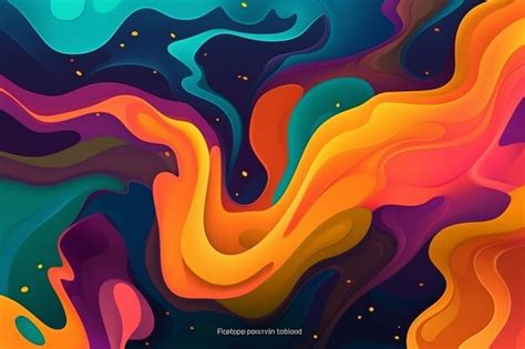 Premium Photo Colorful Fluid Shapes Background