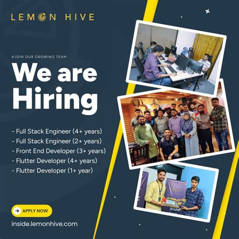 Flutterdevelopers Hiring Recruit Urgentlyhiring Fullstackjobs Nodejs Lemon Hive Careers