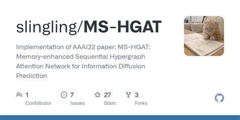 Github Slingling Ms Hgat Implementation Of Aaai22 Paper Ms Hgat Memory Enhanced Sequential
