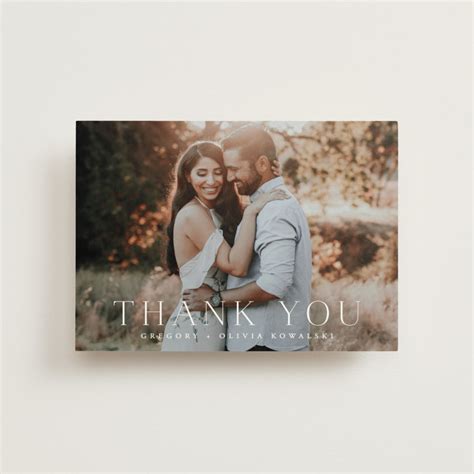 Classy Type Wedding Thank You Postcards By Hooray Creative Minted
