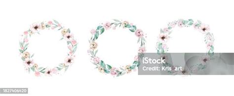 화 환 꽃 프레임과 꽃다발 수채화 꽃 핑크 모란 모란 일러스트 손으로 그린 흰색 배경에 고립되어 있습니다 인사말 카드 디자인에 적합합니다 0명에 대한 스톡 벡터 아트 및