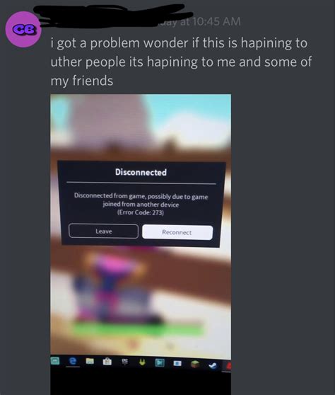 Users Being Disconnected From Game Error Code 273 Engine Bugs Developer Forum Roblox