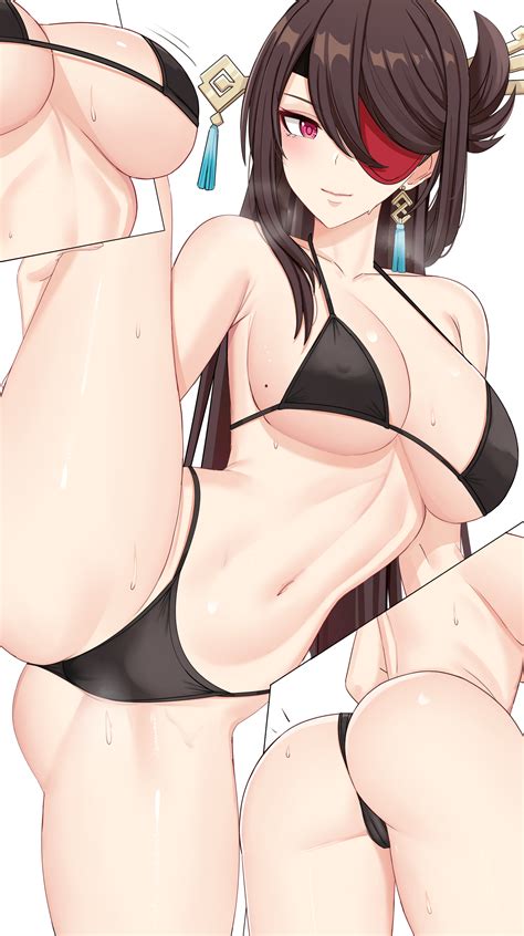 Beidou Genshin Impact Drawn By Noisepaper Danbooru