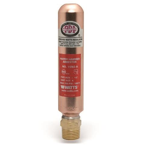 Water Hammer Arrestor 15m2 With Double Sealed Piston