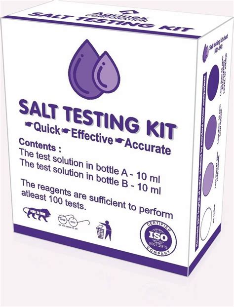Salt Testing Kit 100 Test Salt Iodine Testing Kit Manufacturer From Lucknow