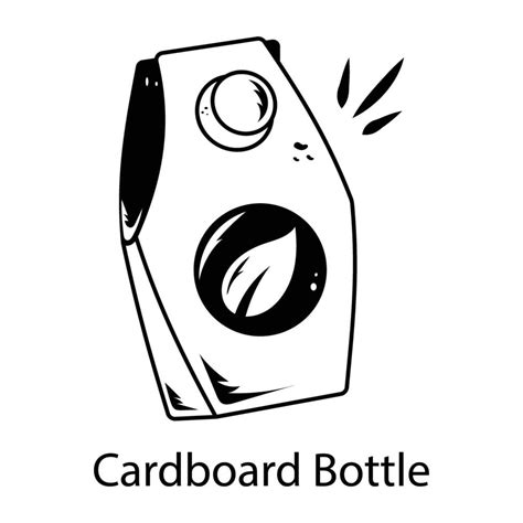 A Doodle Icon Of Cardboard Bottle Packaging 46800379 Vector Art At Vecteezy