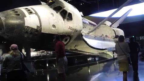 Space Shuttle Atlantis Exhibit Full Pre Show And Walkaround At Kennedy