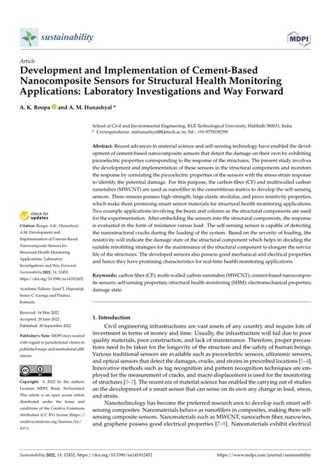 Pdf Development And Implementation Of Cement Based Nanocomposite