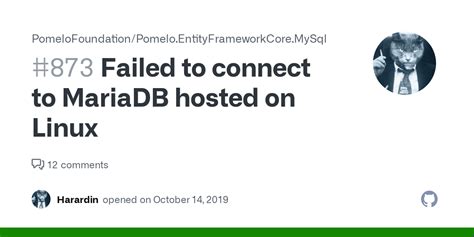 failed to connect to mariadb hosted on linux · issue 873