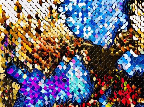 Premium Photo Full Frame Shot Of Multi Colored Sequins