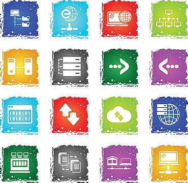 Server Icon Set Vector Symbol Server Vector Vector Symbol Server PNG