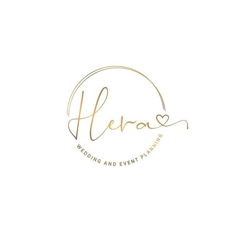 Circle Script Logo Circle And Circular Logos Elegant Heart Circle Logo Signature Circle Logo