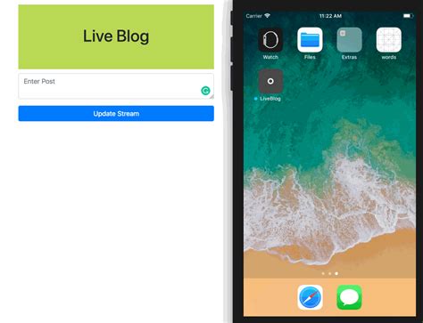 create a live blog app using swift and go pusher tutorials