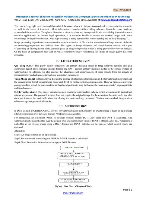 Entropy Based Digital Watermarking Using 2 D Biorthogonal Wavelet Pdf
