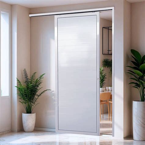 Porta De Correr Suspensa 210x100cm Lambril Esq L 25 Brimak Abertura