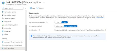 Azure Arm Template For Creating Postgresql Server And Enable Custom Key