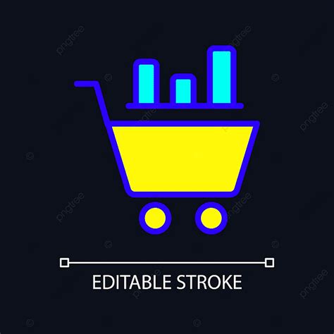 Data Mining In Retail Industry Rgb Color Pixel Perfect Icon For Dark
