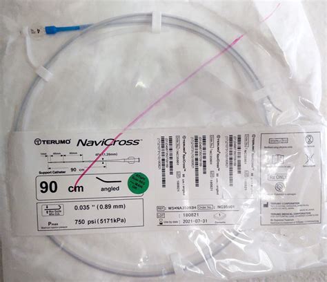 New Terumo Nc35901 Navicross 90cm Angled Support Catheter 0 035