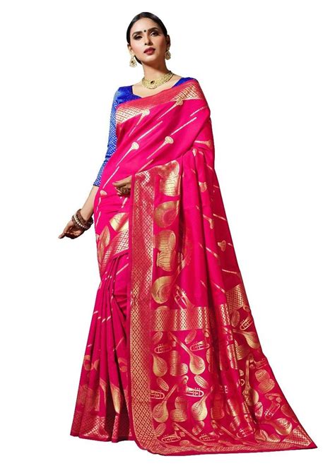 Kanchipuram Saree In Designer Silk With Instrument Design At