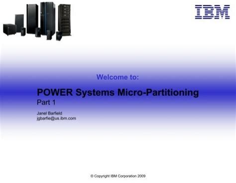 Power Systems Micro Partitioning Ibm