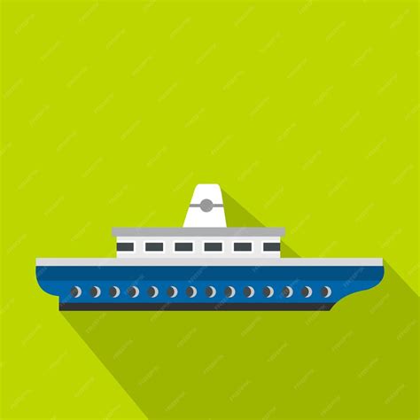 Premium Vector Passenger Ship Icon Flat Illustration Of Passenger