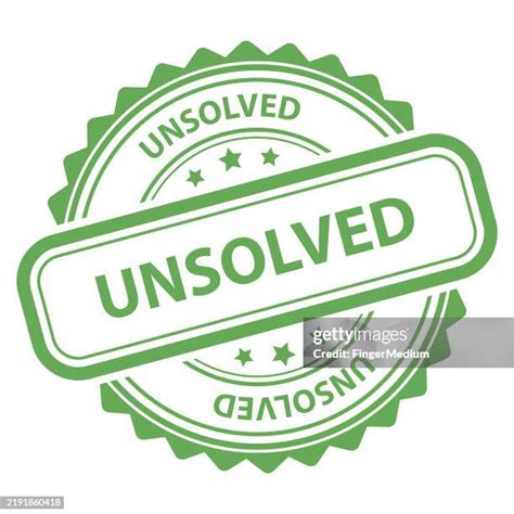 Unsolved Rubber Seal Stamp High Res Vector Graphic Getty Images