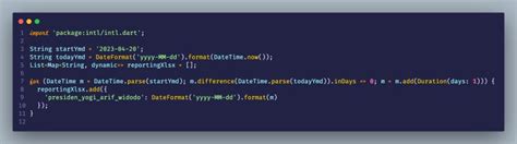 Yogi Arif Widodo On Linkedin Dart Date Daterange Datetime Uniquecase