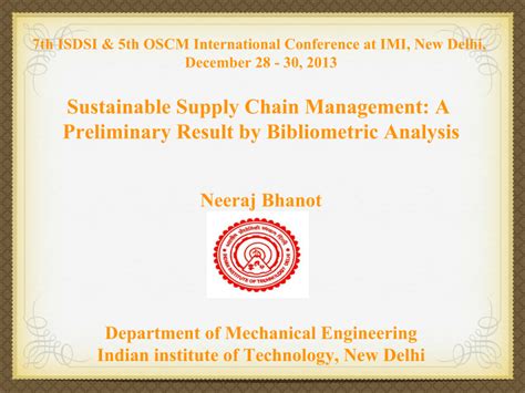 Pdf Sustainable Supply Chain Management A Preliminary Result By Bibliometric Analysis
