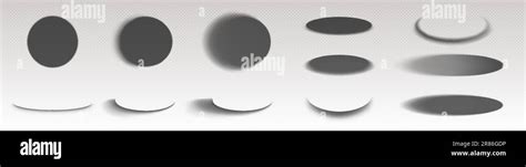 Circle Drop Shadows Round And Ellipse Shades Soft Gray Oval Gradients