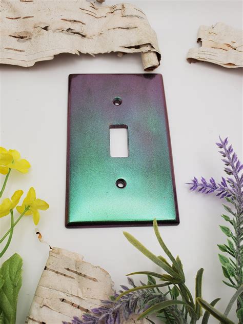 Purple Green Color Shift Light Switch Cover Etsy