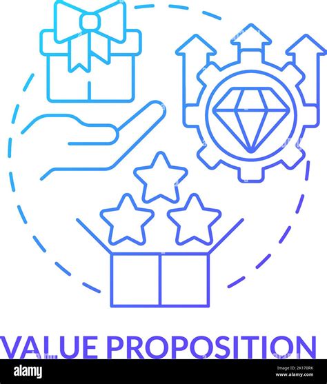 Value Proposition Blue Gradient Concept Icon Stock Vector Image And Art Alamy